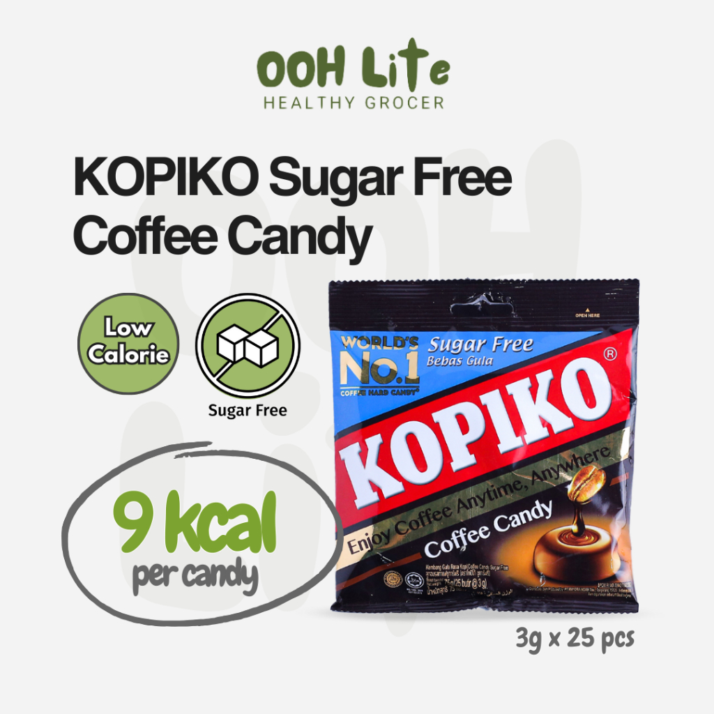 [Low Calorie] KOPIKO Sugar Free Coffee Candy 75g - No Added Sugar ...