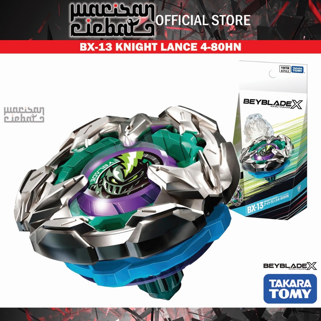 Takara Tomy Beyblade X BX-13 Booster Knight Lance 4-80HN | Shopee ...