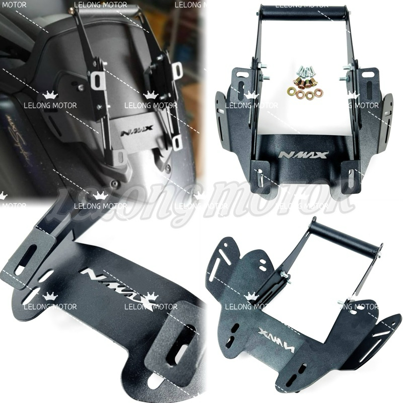 Nmax 155 v1 v2 VISOR BRACKET ADJUSTABLE WITH GPS HOLDER Side Mirror ...