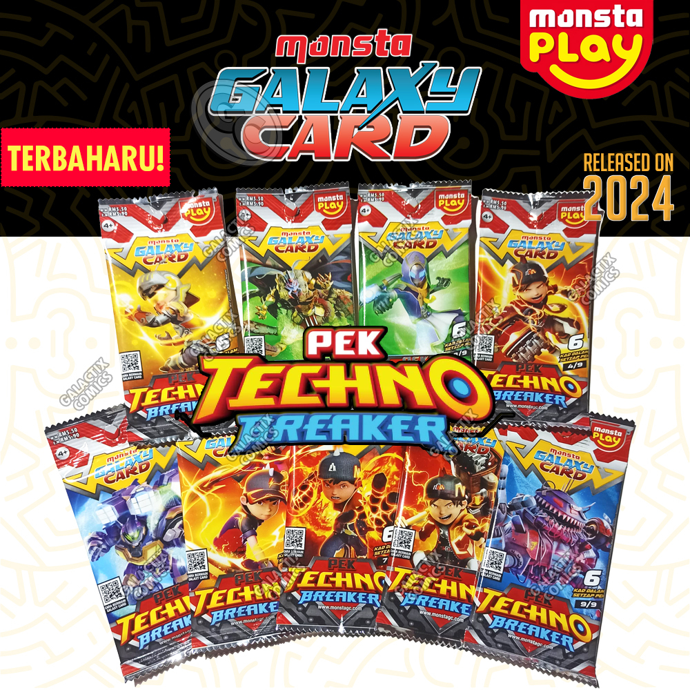 BoBoiBoy Galaxy Card Kad Pek Techno Breaker 2024 (Full Set) | Shopee ...
