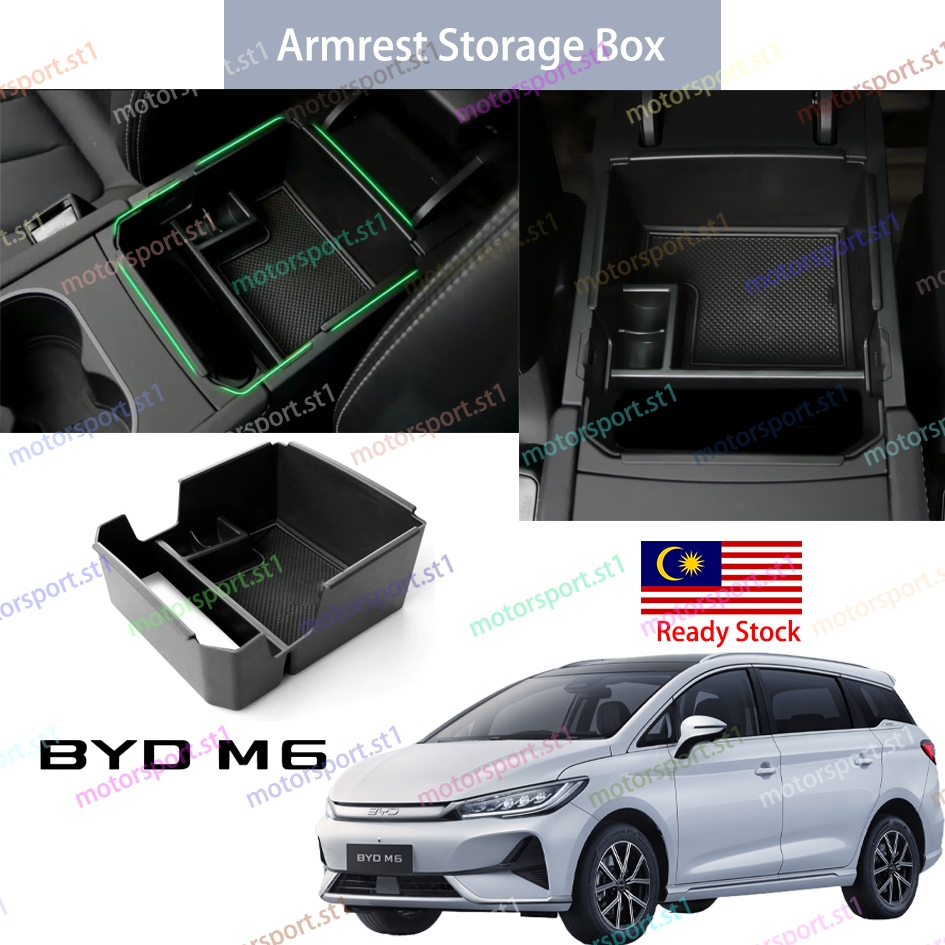 BYD M6 Armrest Storage Box Front Tray Center Console Waterproof for BYD ...