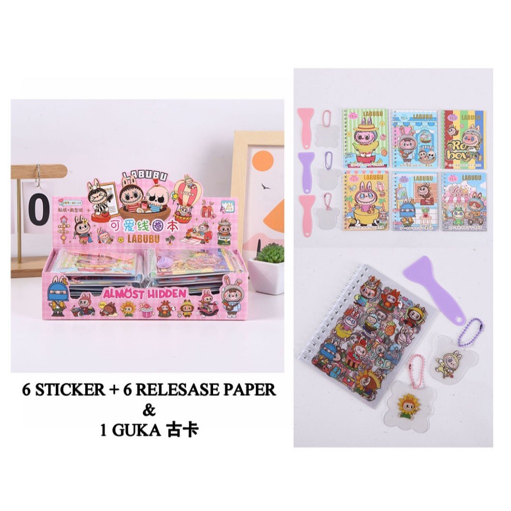 LABUBU STICKER & RELEASE PAPER COIL BOOK | Shopee Philippines