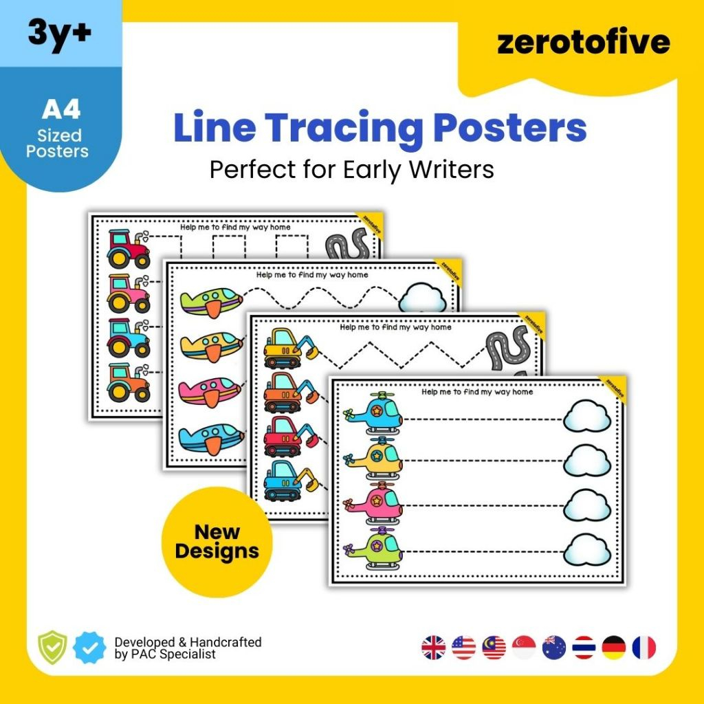 Prewriting Tracing Pencil Control Learn How to Write Reusable Books ...