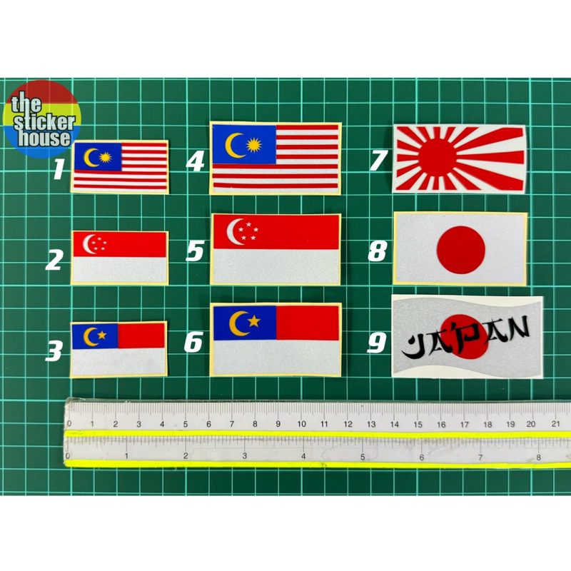 MELAKA / JAPAN / JAPAN RISING SUN FLAG SMALL SIZE FLAG STICKER CUTTING ...