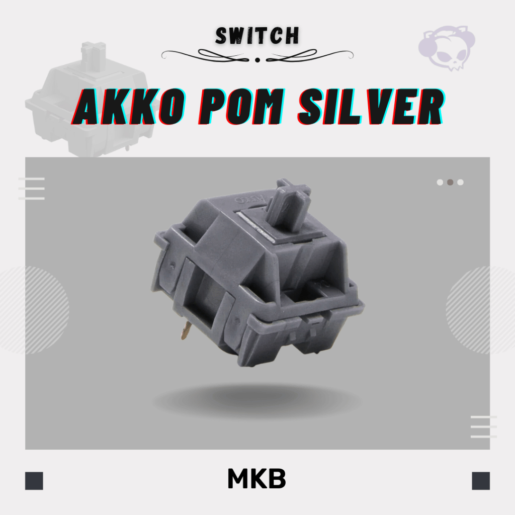 Akko POM Silver Linear Switch for Mechanical or Gaming Keyboards ...