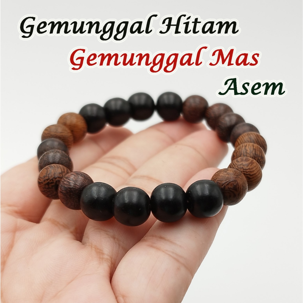 Black Gemunggal Bracelet - Gemunggal Mas - Asem, Bracelet, 手镯,保平, 消除银电影 ...