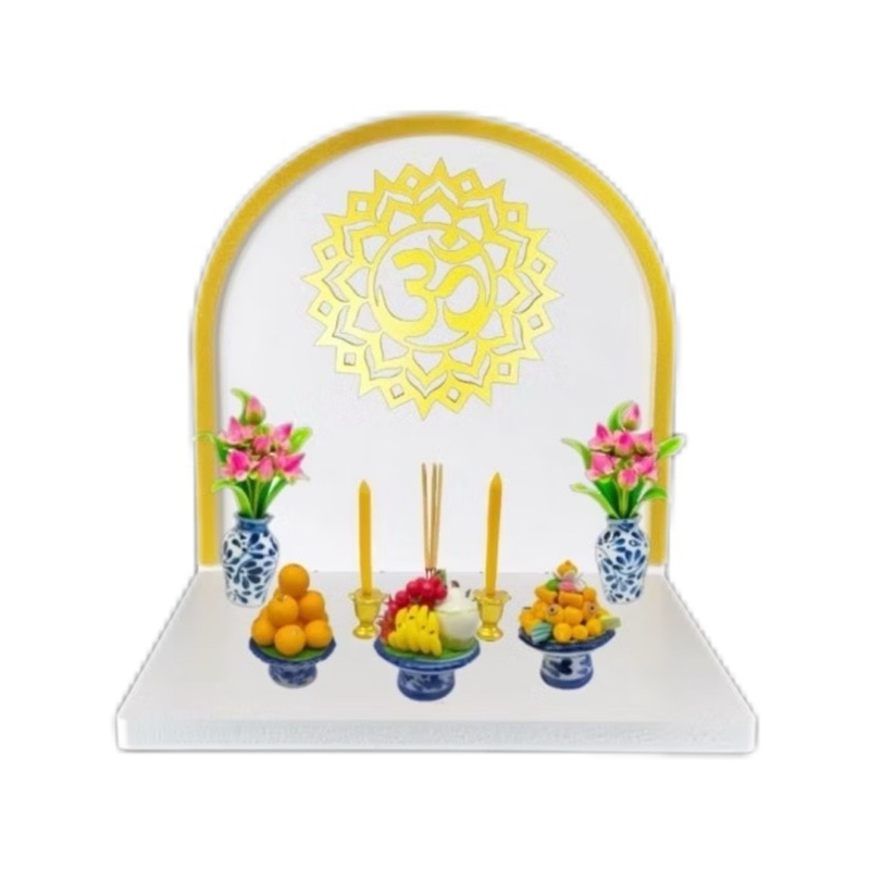 T Thai White Shelf Small God Table Small Altar Amulet Table Buddha ...