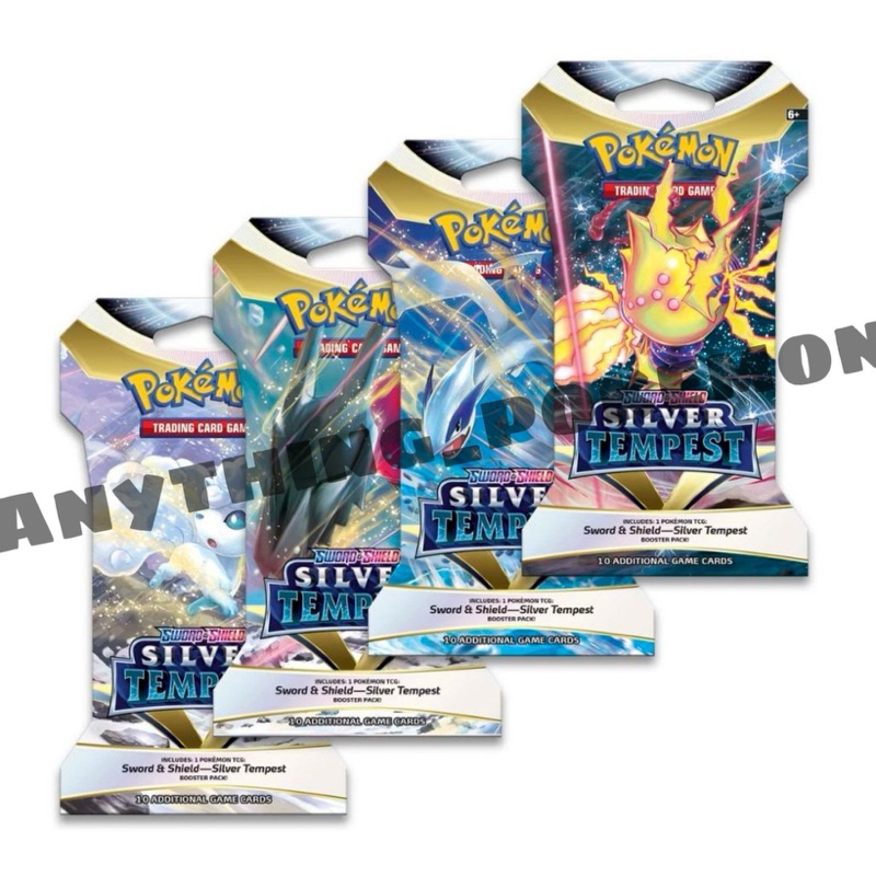 Pokémon TCG: Scarlet & Violet: Silver Tempest Sleeved Booster Packs ...