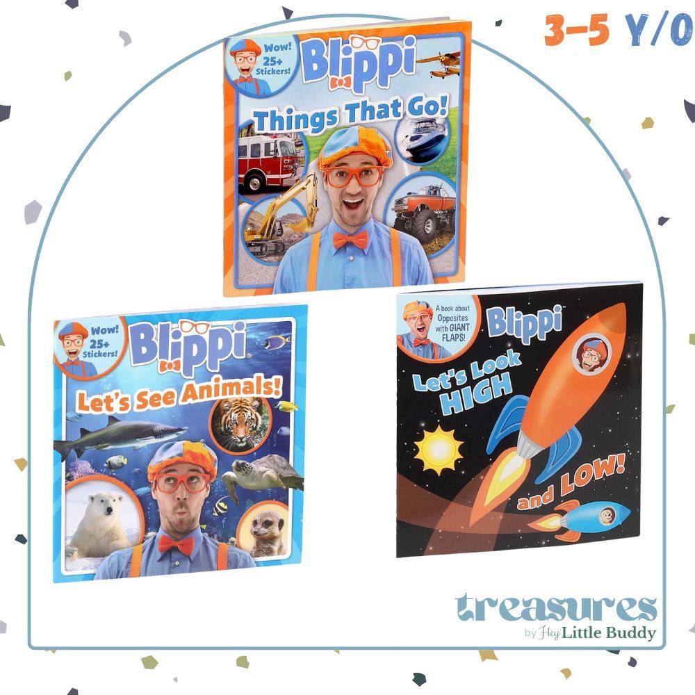 Blippi Let's See Animals Things That Go Look High Low Site 4 Button ...