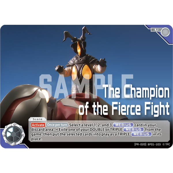 Ultraman Card Game PR-020 The Champion of the Fierce Fight U English Version (Sealed) | Shopee ...