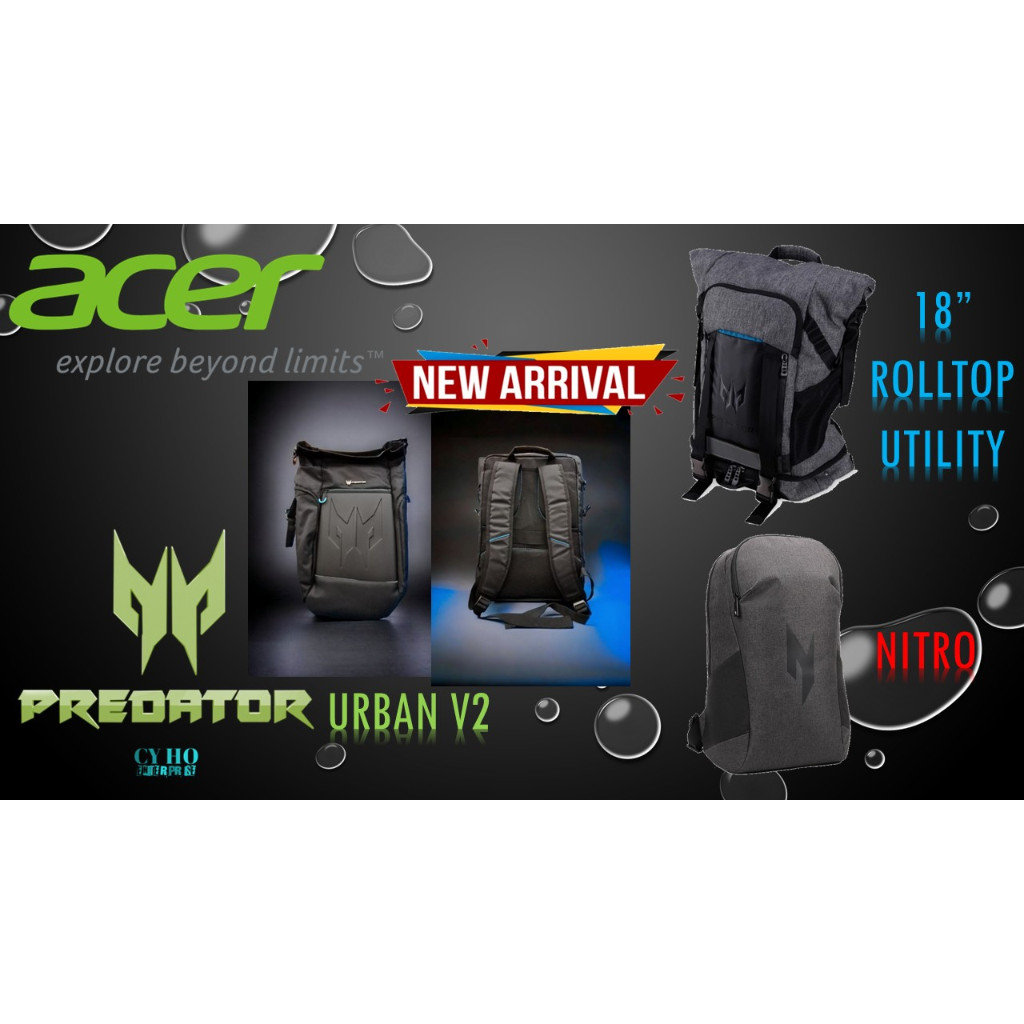 ACER PREDATOR GAMING URBAN BACKPACK LZ.BAGCL.B04 | Shopee Philippines