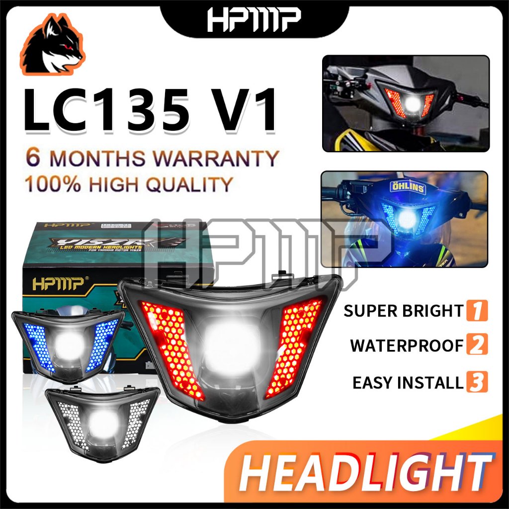 HPMP LC135 V1 HeadLamp LED Light Front Lamp Lampu Depan 135 LC V1 Headlamp PNP Socket Super ...