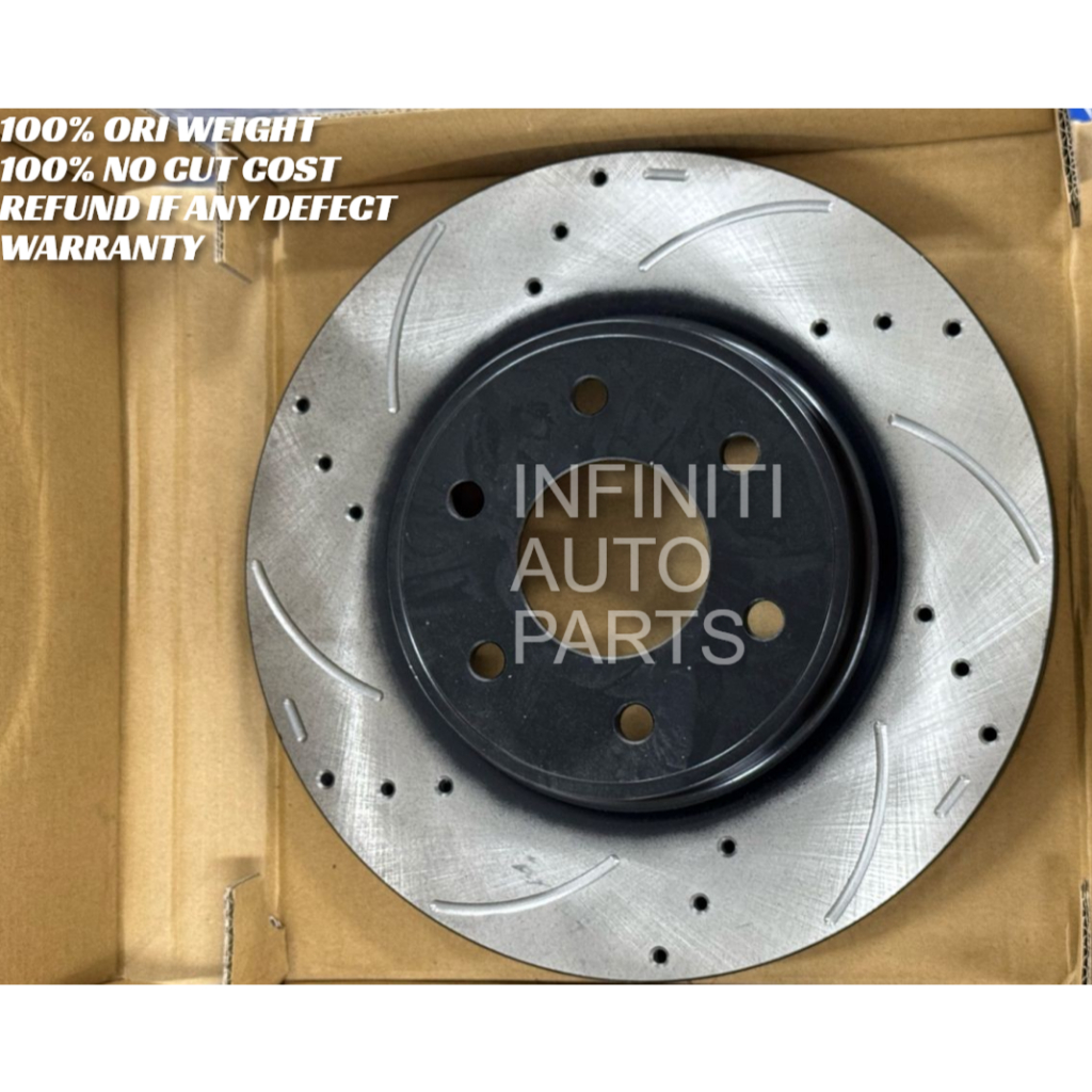 NISSAN Navara D40 NP300 D23 FRONT BRAKE DISC ROTOR LEFT & RIGHT 40206 ...