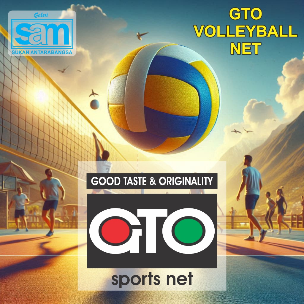 GTO Volleyball Net TOURNAMENT /10 MESH / GT DX 10 / DX PRO / DELUXE ...