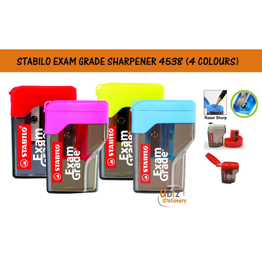 Stabilo Exam Grade Sharpener 4538 (Random Colours) | Shopee Philippines