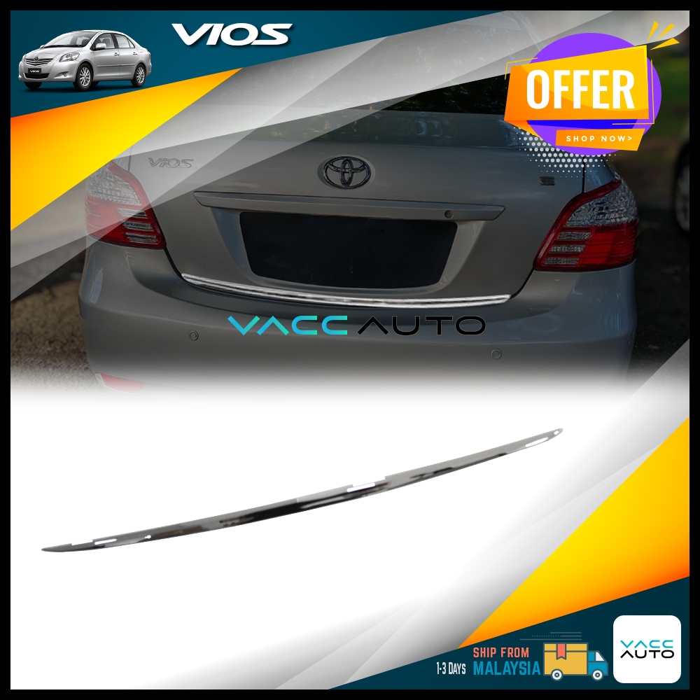 Toyota Vios (2nd Gen) Rear Bonnet Chrome Lining Rear Trunk Bonnet ...