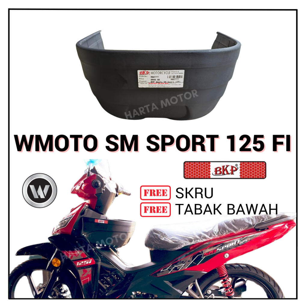BKP WMOTO SM SPORT 125 FI BASKET PLASTIC PVC BAKULRAGA BAKUL MOTOR ...