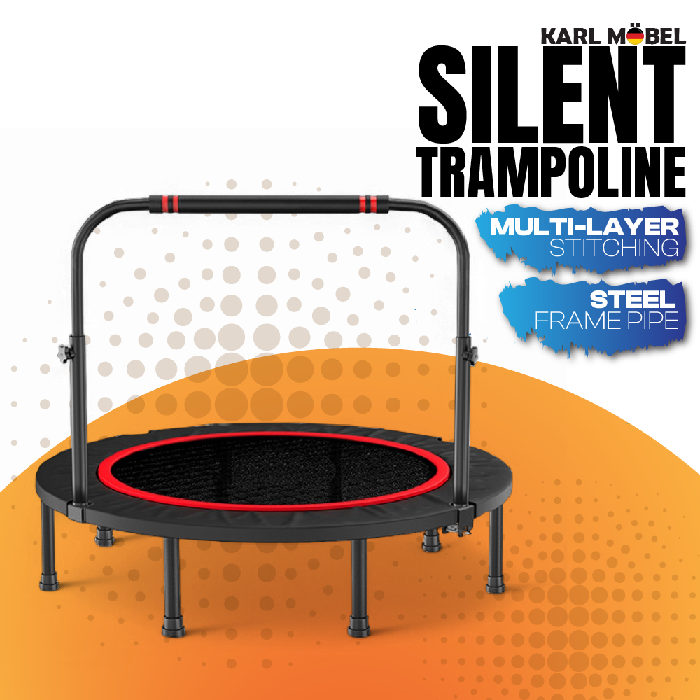 Silent Trampoline Foldable Fitness 40 Inch Indoor Trampoline Rebounder ...