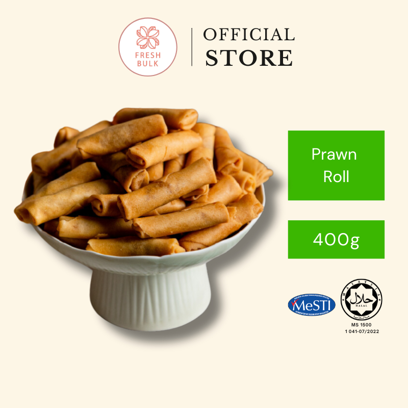Fresh Bulk Cocktail Prawn Roll HALAL Popiah Udang Prawn Spring Roll 虾米卷 ...