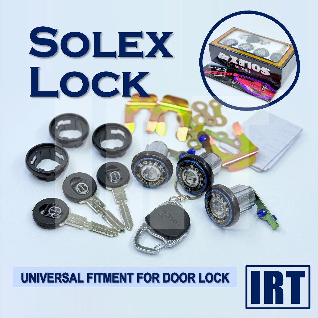 Solex Car Door Security Locking Complete Full Set 3 Door Lock 3 Keys ...
