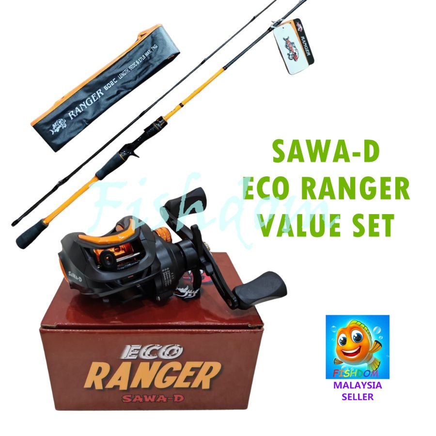 FISHDOM SAWA-D ECO RANGER COMBO SET ROD + REEL SET PANCING IKAN SAWAD ...