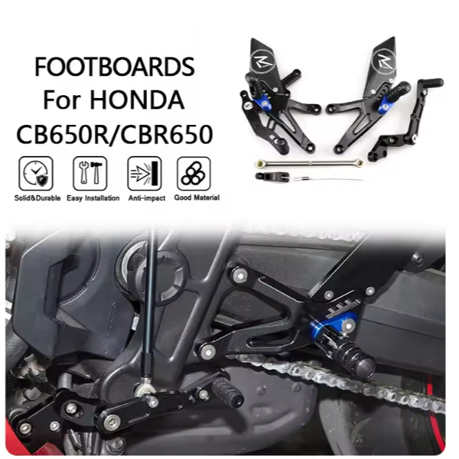 Honda CBR650R CB650R CBR650F CB650 Lightech Footrest Racing Green ...