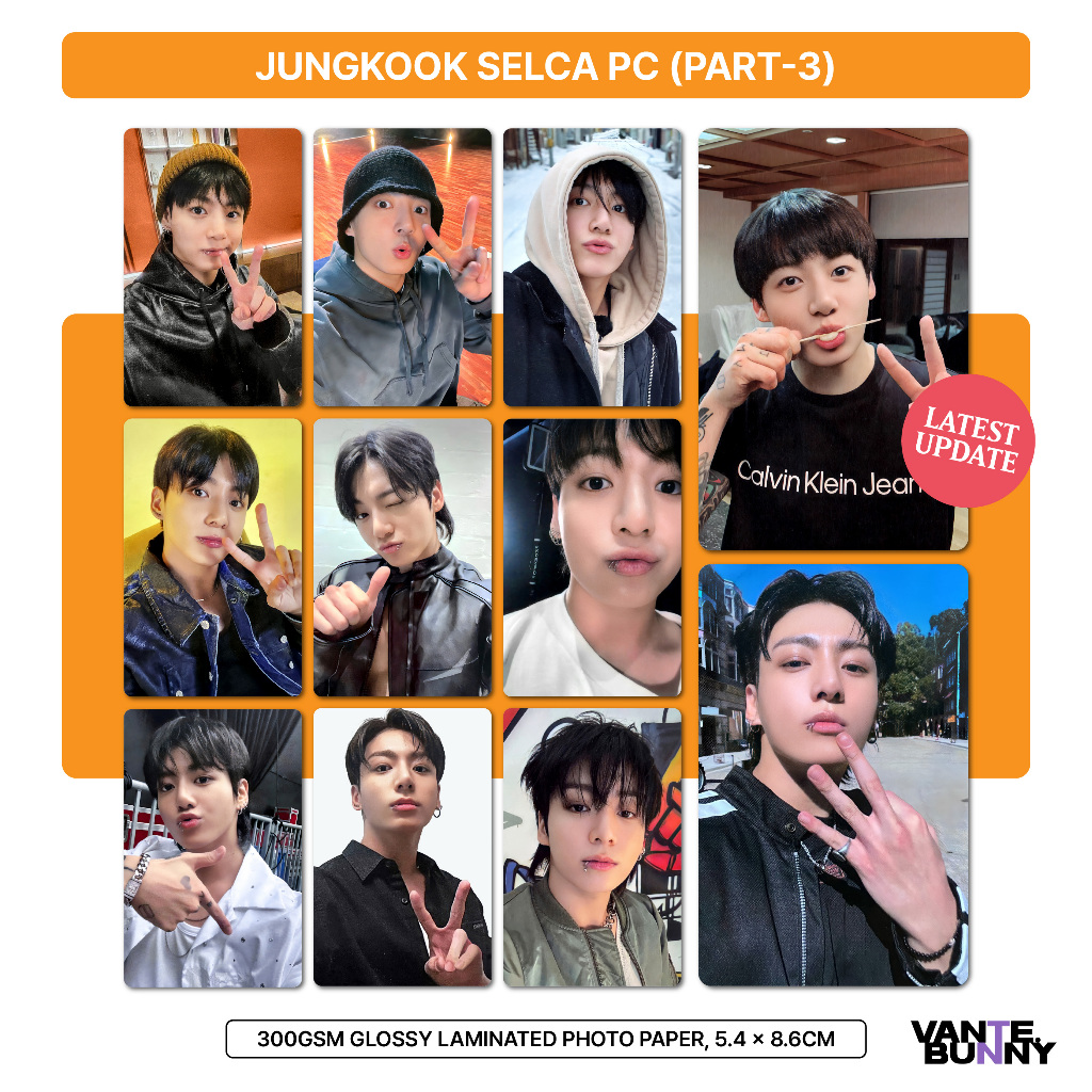 [Part-3] Jungkook JK Selca Photocard Golden Never Let Go - Fanmade RM1 ...
