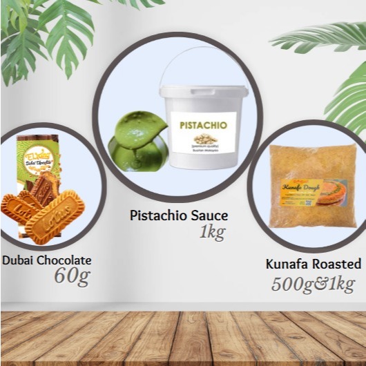 Roasted Kunafa, Pistachio Sauce, Lotus Chocolate (60g) | Shopee Philippines