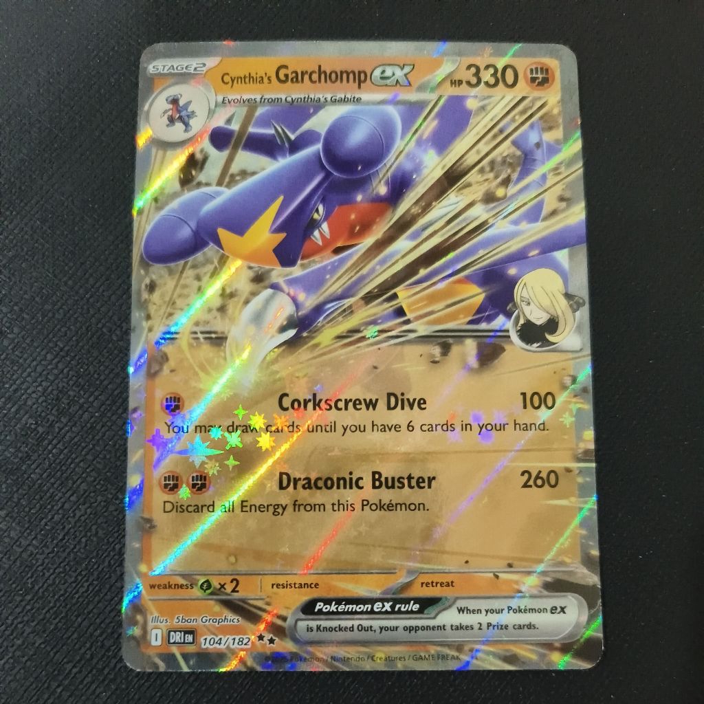 Pokemon Card TCG : SV10 Destined Rivals: Cynthia's Garchomp ex 104/182 ...