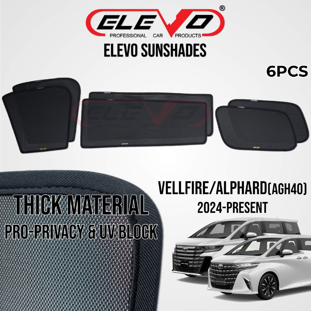 ELEVO Toyota Vellfire Alphard AGH40 2024 Present Sunshade Shade Sun ...