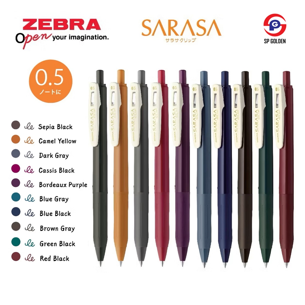 Zebra Sarasa Clip Vintage Series Gel Pen 0.5mm | Shopee Philippines