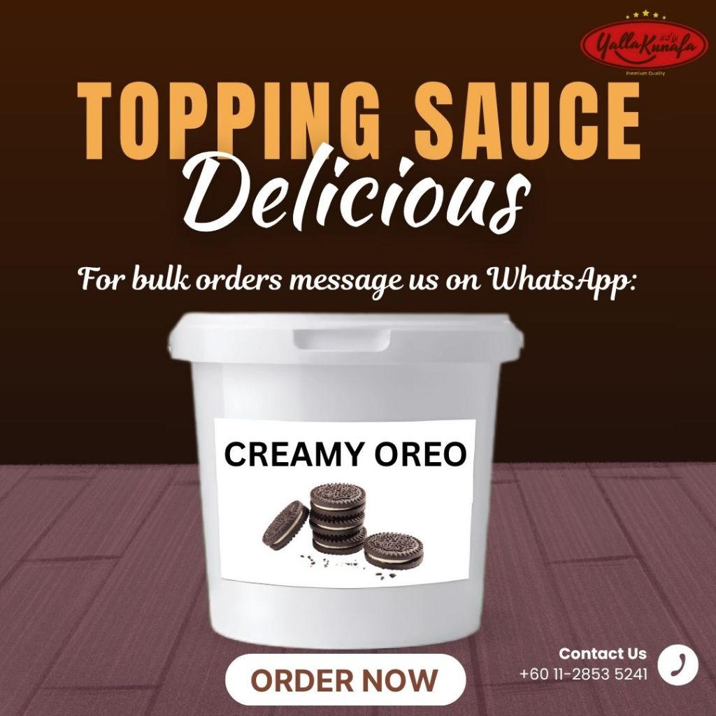 Premium Quality by Yalla Kunafa Cruchy Creamy Oreo Sauce with Authentic ...
