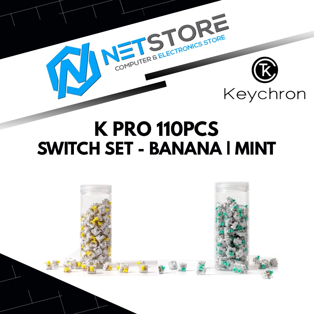 KEYCHRON K PRO 110PCS SWITCH SET - (BANANA SWITCH MINT SWITCH) | Shopee ...