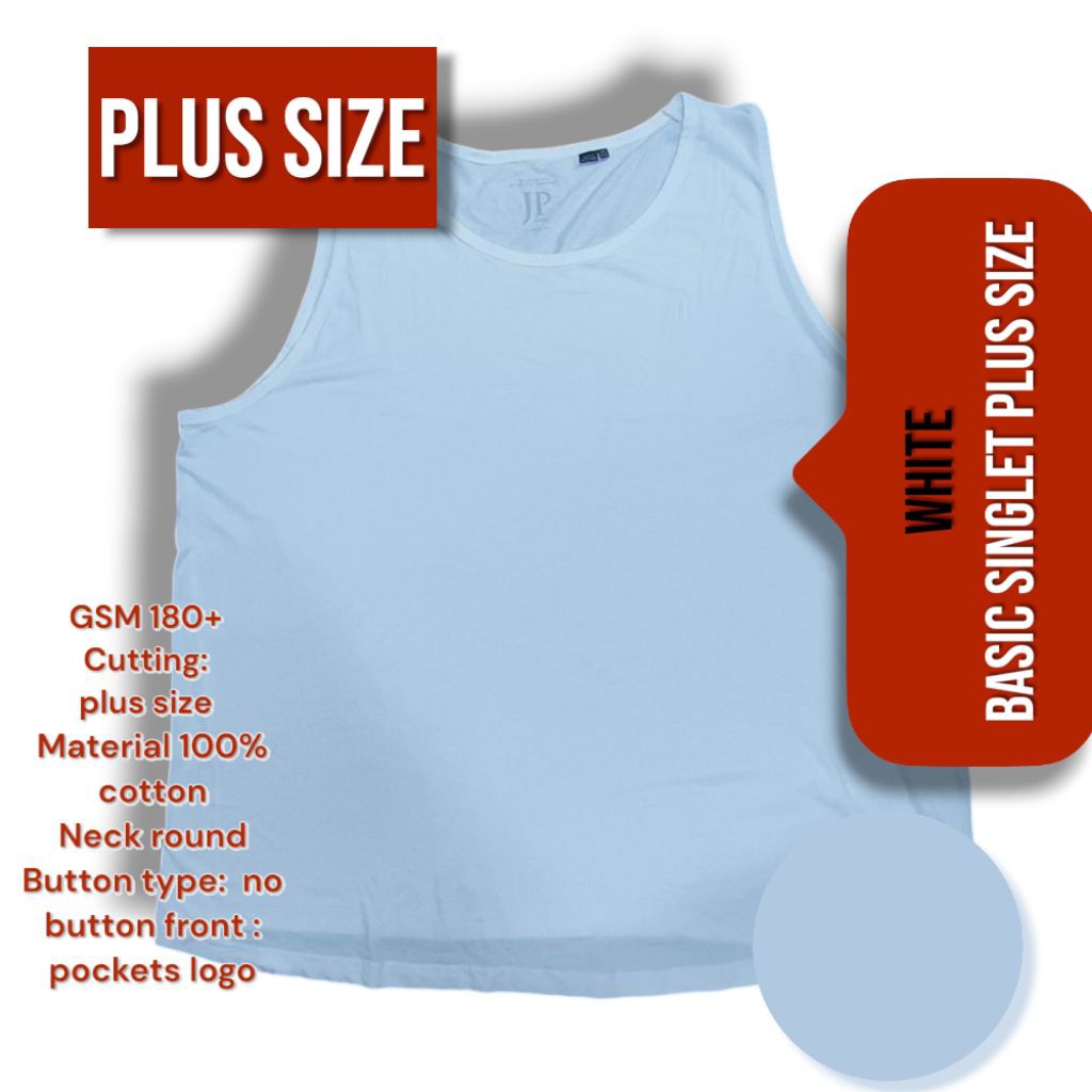 Tan top size basar JP pluss size 2XL/3XL/4XL/5XL/6XL/7XL/8XL | Shopee ...