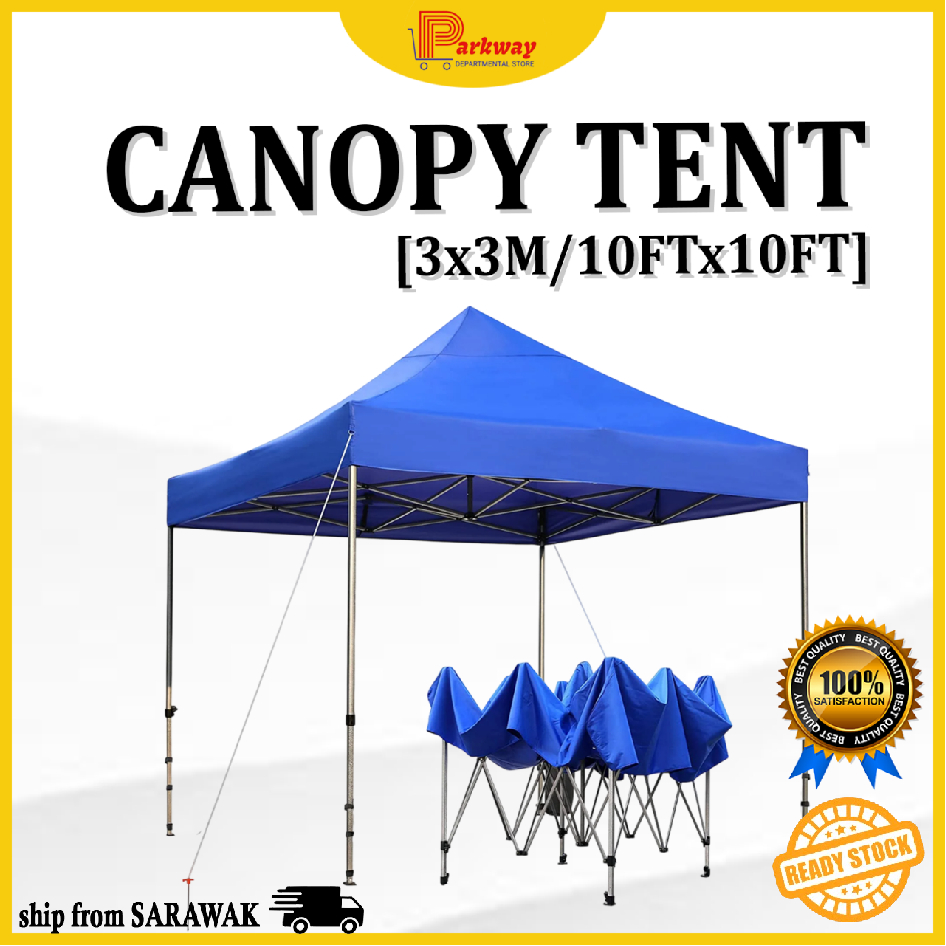 10x10 Ft 3x3m & 10x15ft 3x4.5m folding canopy/ khemah/ Square Umbrella ...