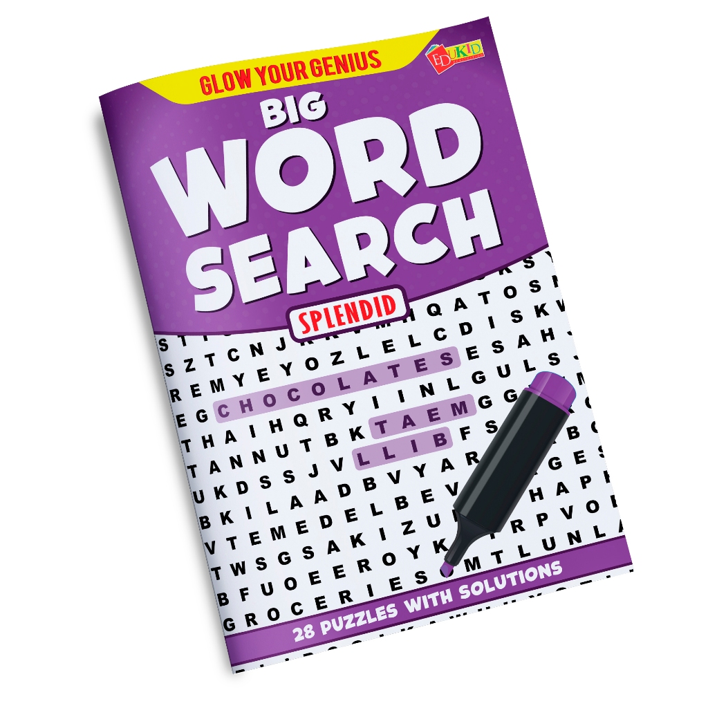 BIG WORD SEARCH SPLENDID (puzzles / kids activity book) | Shopee ...