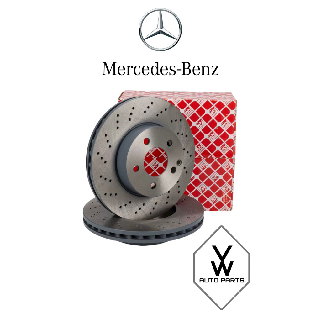 ( 100% FEBI BILSTEIN ) MERCEDES BENZ W205 C200 C CLASS FRONT BRAKE DISC ...