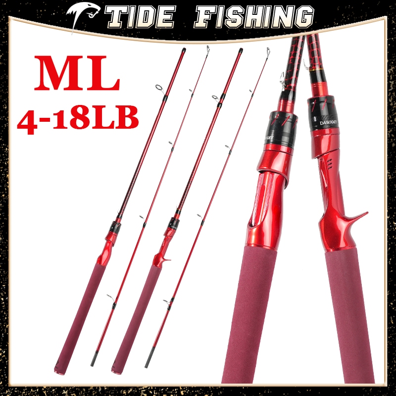High Carbon Fiber, ML Power Fishing Rod, 5.4ft-6.9ft Spinning/Casting ...