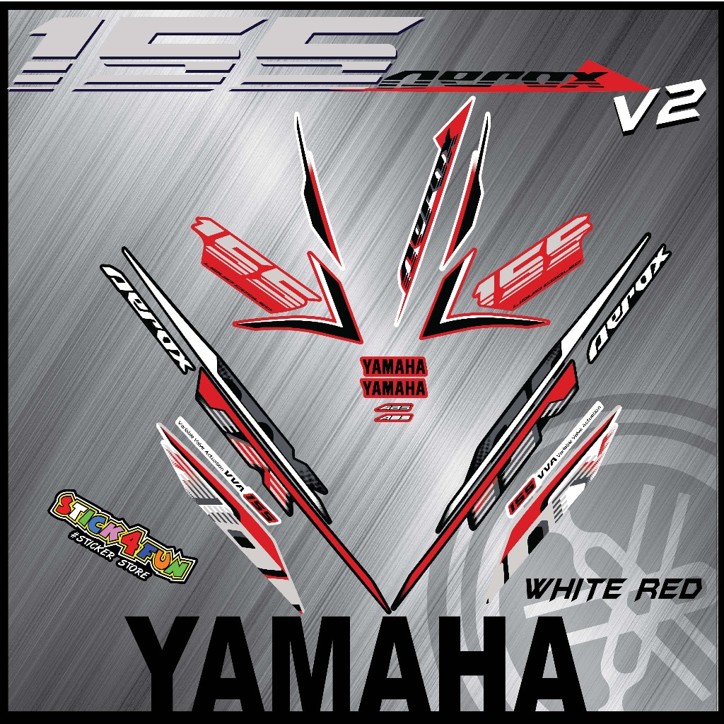 STRIPE MOTOR YAMAHA NVX / AEROX 155 V2 (35) TH 2024 CUSTOM BODY STICKER ...