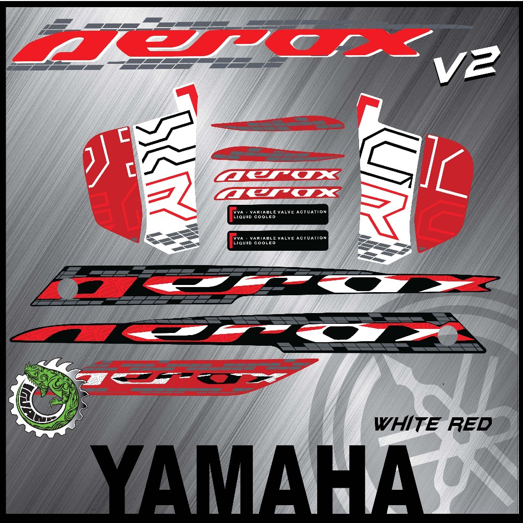 STRIPE MOTOR Yamaha NVX /AEROX V2(41) CUSTOM STRIPE BODY STICKER ...