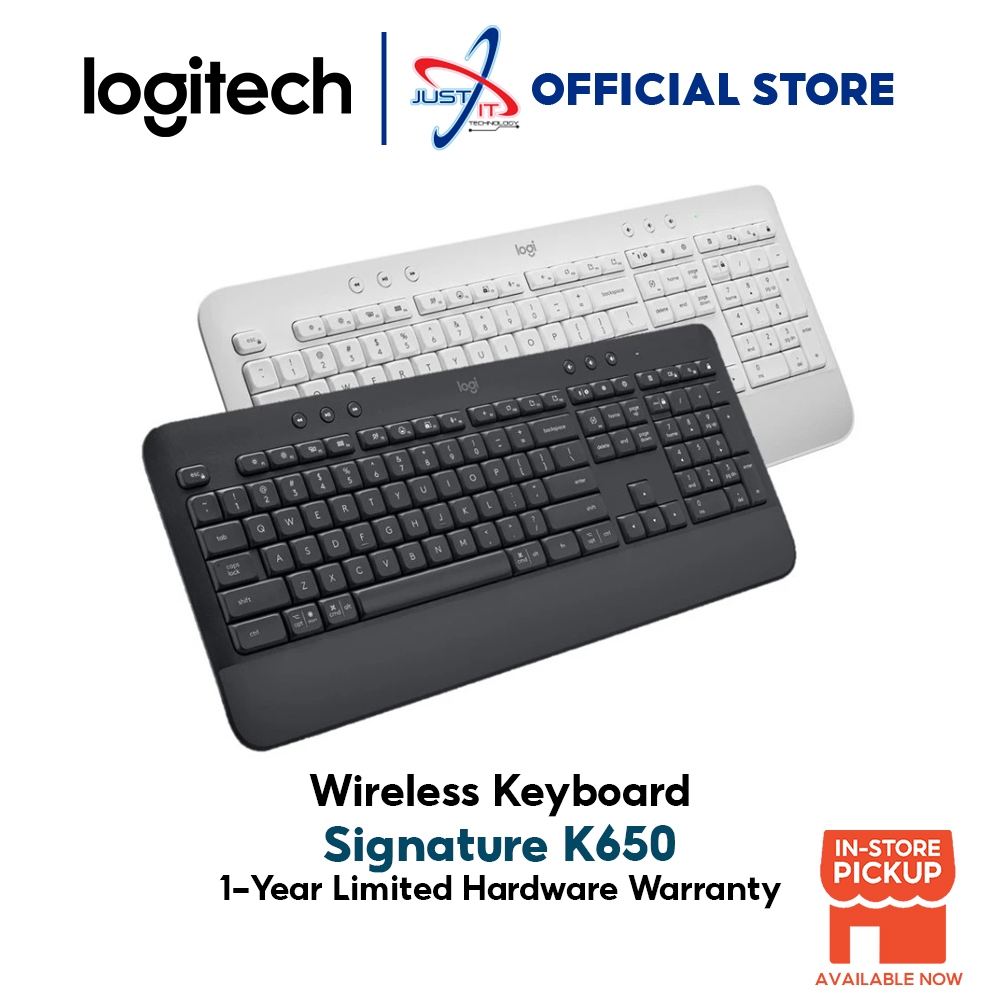 LOGITECH SIGNATURE K650 2.4GHZ BLUETOOTH WIRELESS KEYBOARD | Shopee ...