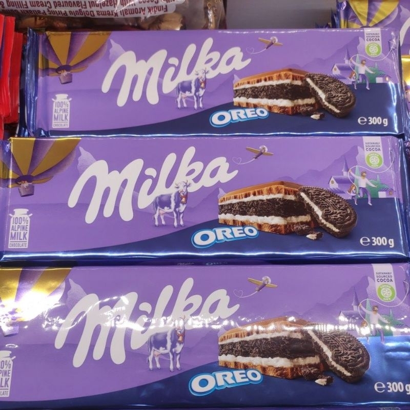 Milka Tablet Chocolate Bar Oreo 300g | Shopee Philippines
