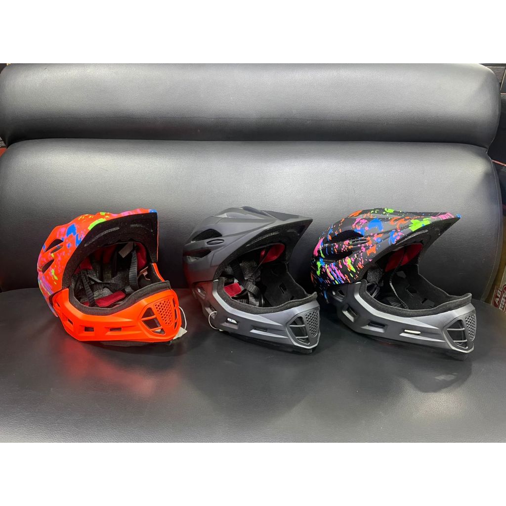 Kids Boys Girls Full face helmet S 45-52cm Full Face helmet Kids Bike ...