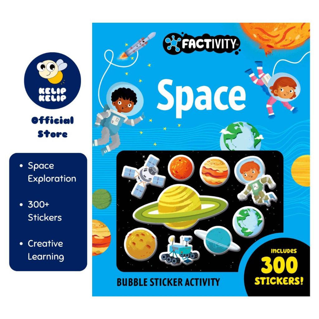Factivity Space Sticker Activity Book With Stickers For Kids to Learn ...