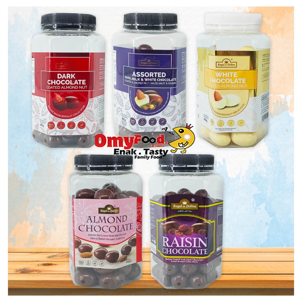 400g Royal De Dolton Chocolate [White Choco/Dark Choco/Almond Choco ...