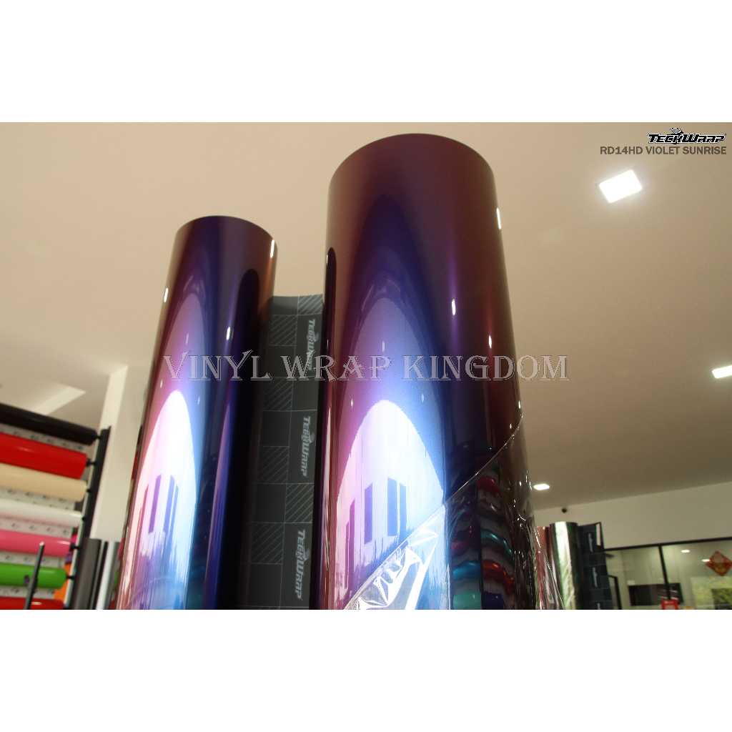 Teckwrap USA Premium RD14HD VIOLET SUNRISE - Car Wrap Film RD17 MATTE BIKE DIY Stickers H/G ...