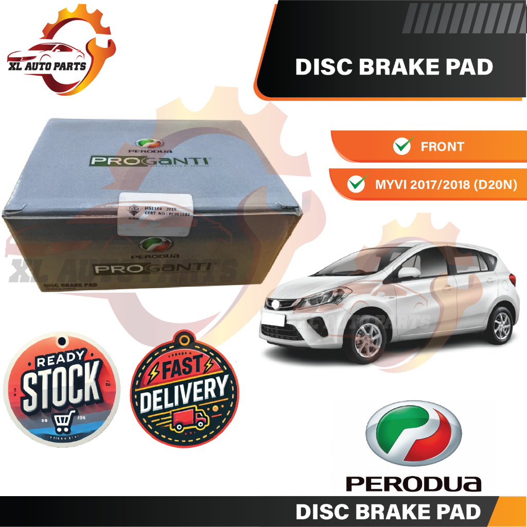 FRONT DISC BRAKE PAD - PERODUA MYVI GEN3/GM3 2017/2018 (D20N) [04465 ...