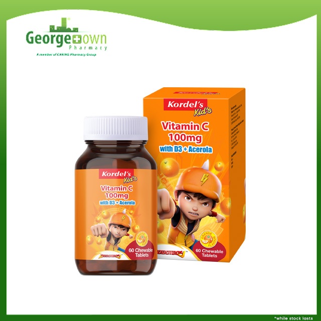KORDELS KIDS VIT C 100MG+D3+ACEROLA 60S | Shopee Philippines