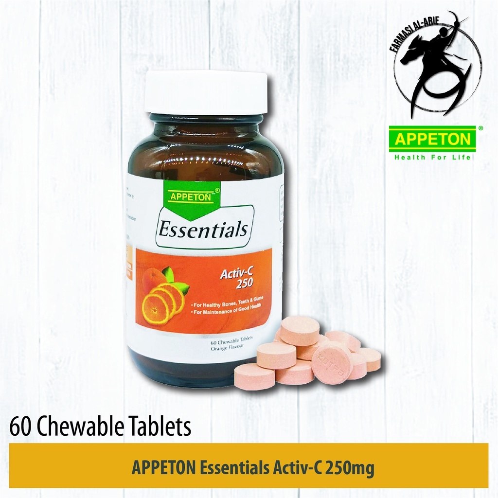 APPETON Essentials Activ-C 250mg 60's (Orange) | Shopee Philippines