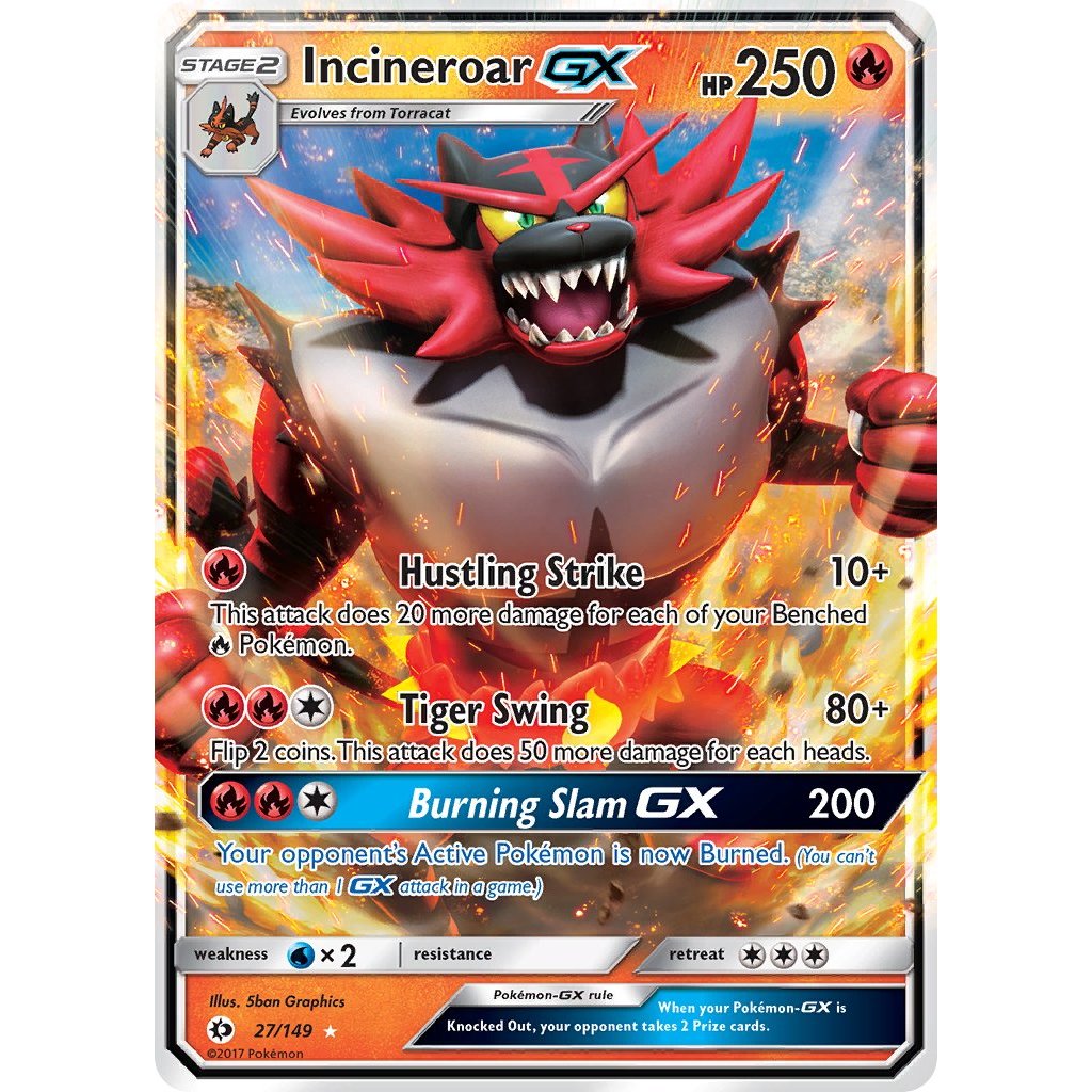 Pokemon Card Incineroar-GX | Shopee Philippines